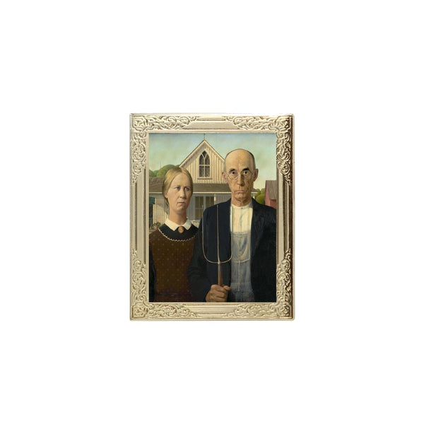 "American Gothic" Art Frame Enamel Pin - The Store at Mia - Minneapolis ...
